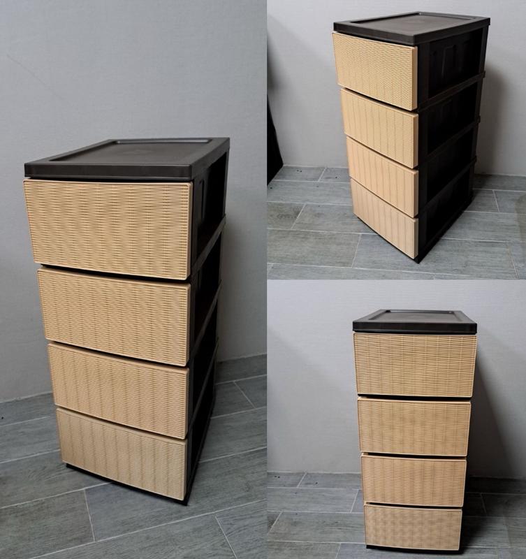 Пластиковий шафа тумбочка комод на 4 шухляди — ціна 746 грн у каталозі Тумби Купити товари для