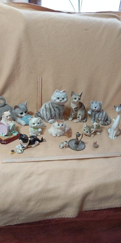 Кішка котик кішечка статуетки фігурки порцеляна метал камінь — ціна 333 грн у каталозі