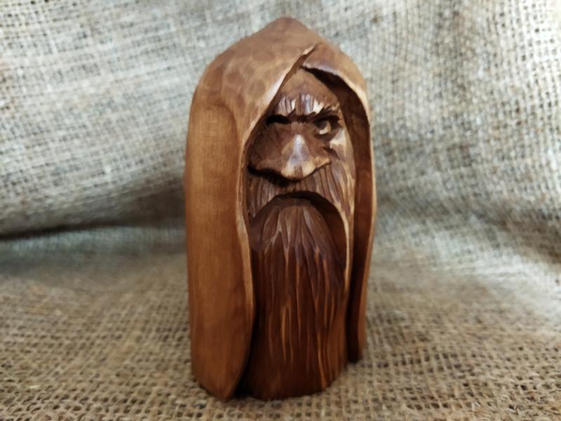 Статуэтка бога одина из дерева ручной работы — цена 500 грн в каталоге Статуэтки Купить товары