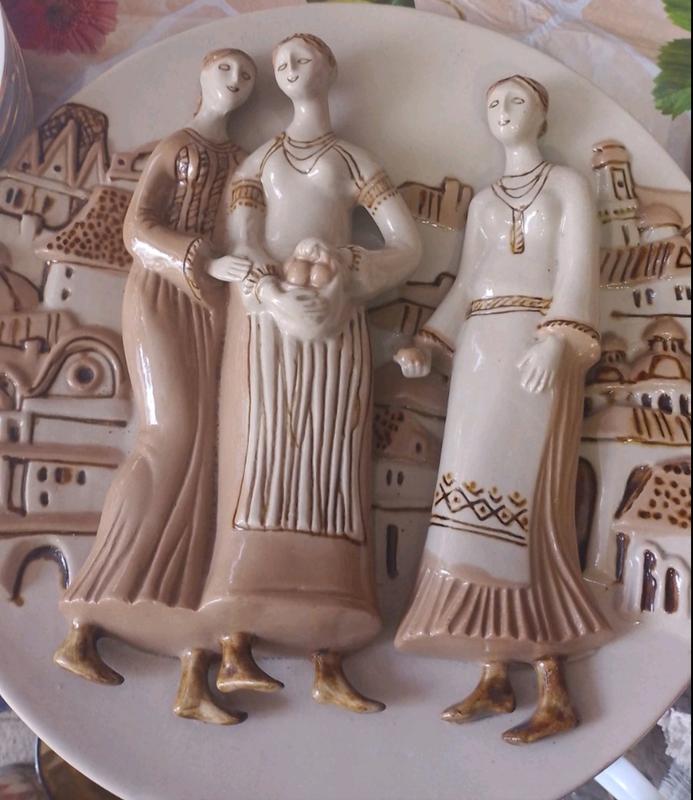 Панно на стену из керамики винтаж львов — цена 6100 грн в каталоге Панно Купить товары для дома