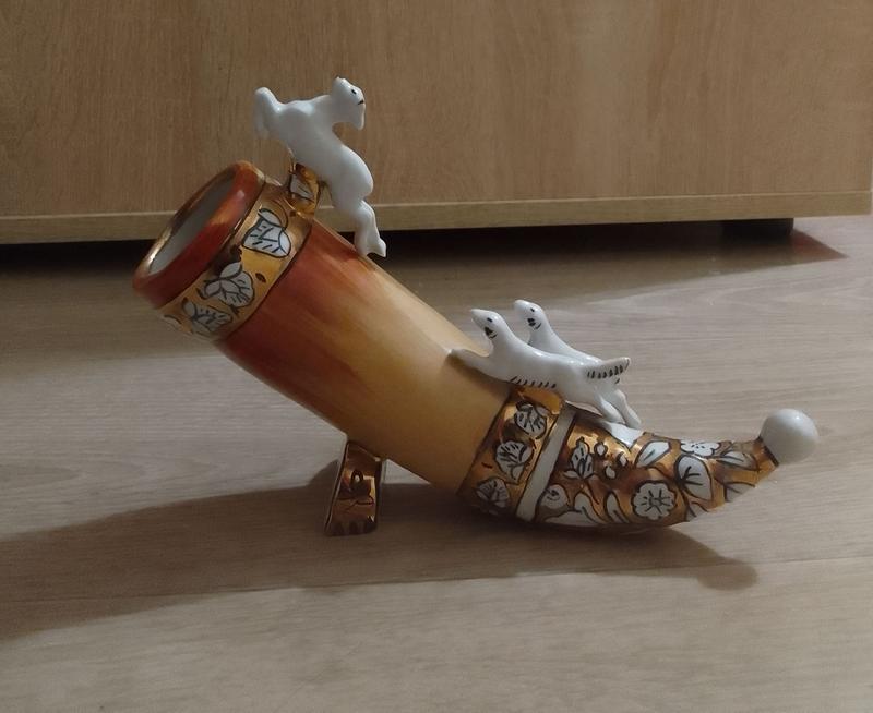 Статуетка ріжок мисливський з позолотою — ціна 310 грн у каталозі Статуетки Купити товари для