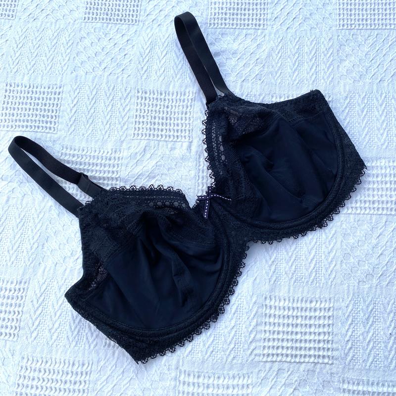 Бюстгальтер чорний на кісточках великого розміру 36e 80e — ціна 175 грн у каталозі Бюстгальтери ...