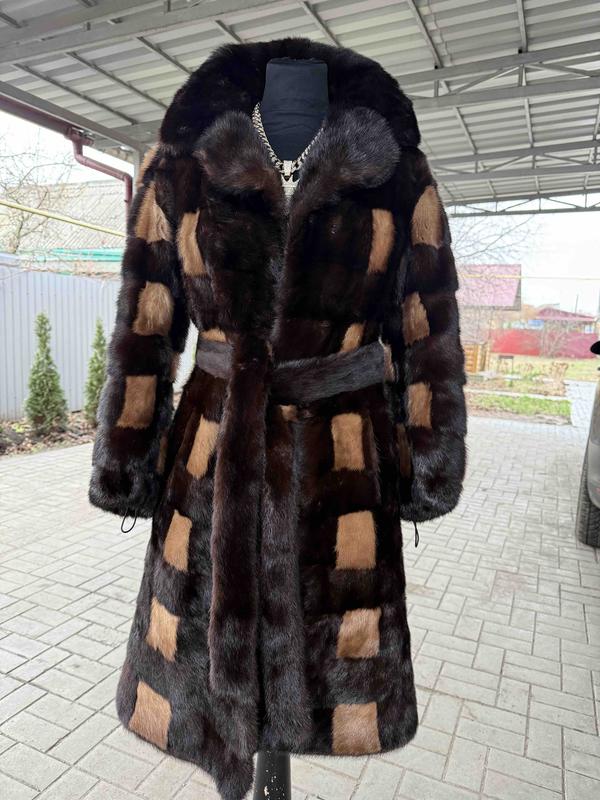 Шикарна норкова шуба з шикарнючим поясом — ціна 4900 грн у каталозі Шуби Купити жіночі речі за