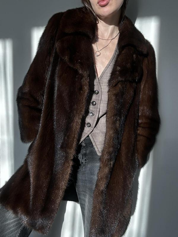 Норкова шубка шуба натуральна вінтаж італія на мініатюрну дівчину