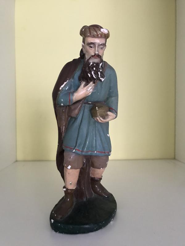 Старовинна гіпсова фігура статуетка велика «царьз різдвяного вертепу — ціна 300 грн у каталозі