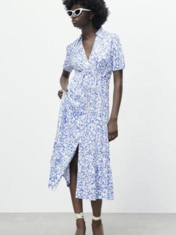 Ярусне віскозне на ґудзиках плаття 👗 — ціна 539 грн у каталозі Сукні