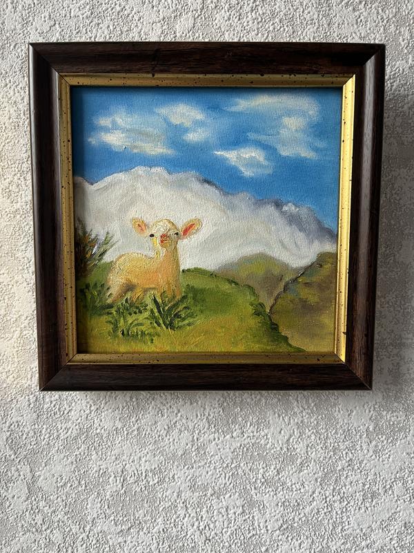 Картина маслом ягня — ціна 600 грн у каталозі Картини Купити товари для дому та побуту за