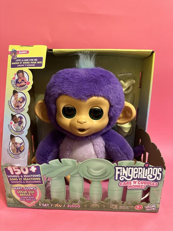 Інтерактивна іграшка мавпочка fingerlings care n cuddles interactive ...