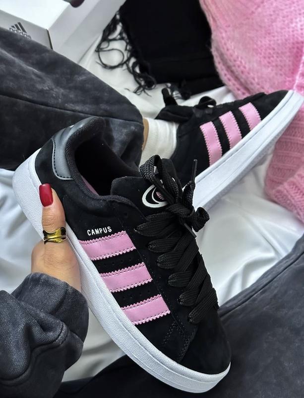 Жіночі кросівки adidas campus black/pink premium. — ціна 2280 грн у ...