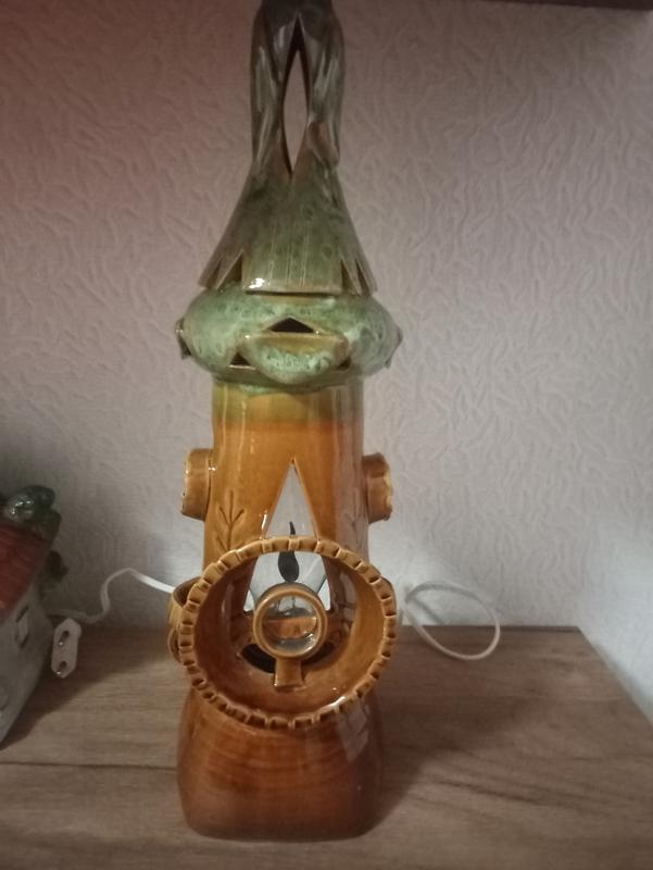 Світильник кераміка вінтаж ефект вогника — ціна 800 грн у каталозі Світильники Купити товари