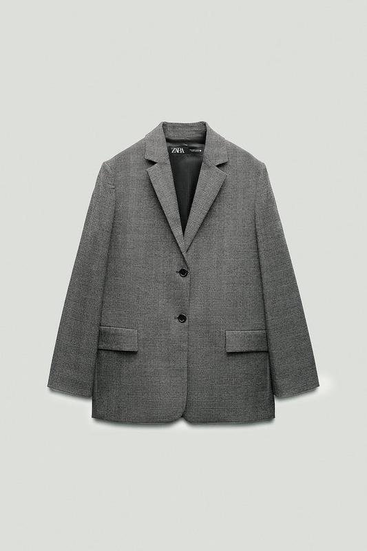 Блейзер оверсайз в клетку Zara — цена 2150 грн в каталоге Пиджаки и жакеты Купить женские вещи