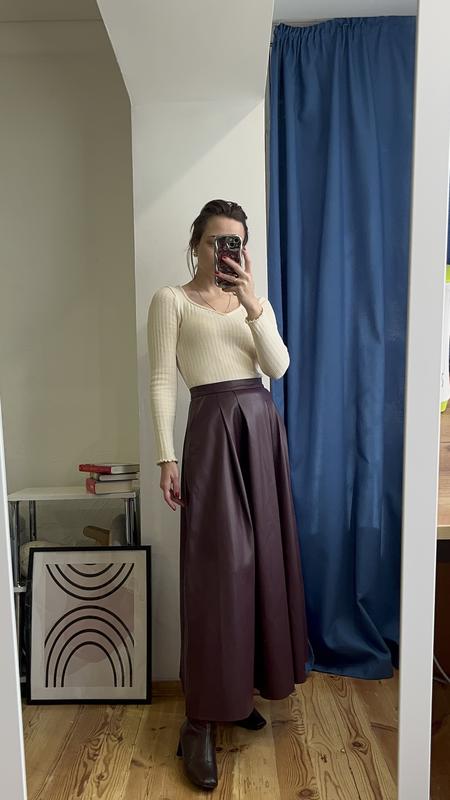 Шкіряна спідниця — ціна 2000 грн у каталозі Довгі спідниці Купити жіночі речі за доступною ціною