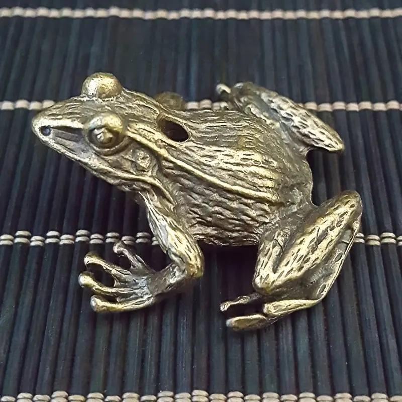 Мініатюрна статуетка жаба латунь настільний орнамент — ціна 140 грн у каталозі Статуетки