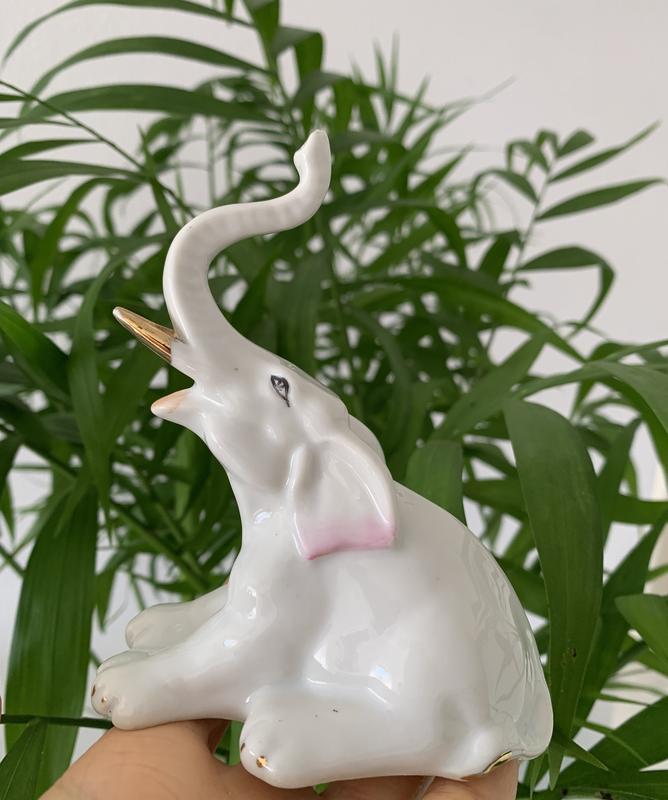 Вінтажна порцелянова статуетка слоник — ціна 410 грн у каталозі Статуетки Купити товари для дому