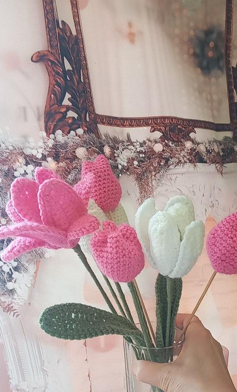 Вязані квіти поштучно — ціна 60 грн у каталозі Штучні квіти Купити товари для дому та побуту за