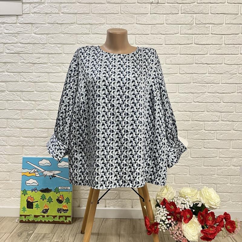 Шикарна блузка блуза розмір 4xl 56 58 — ціна 249 грн у каталозі Блузи Купити жіночі речі за