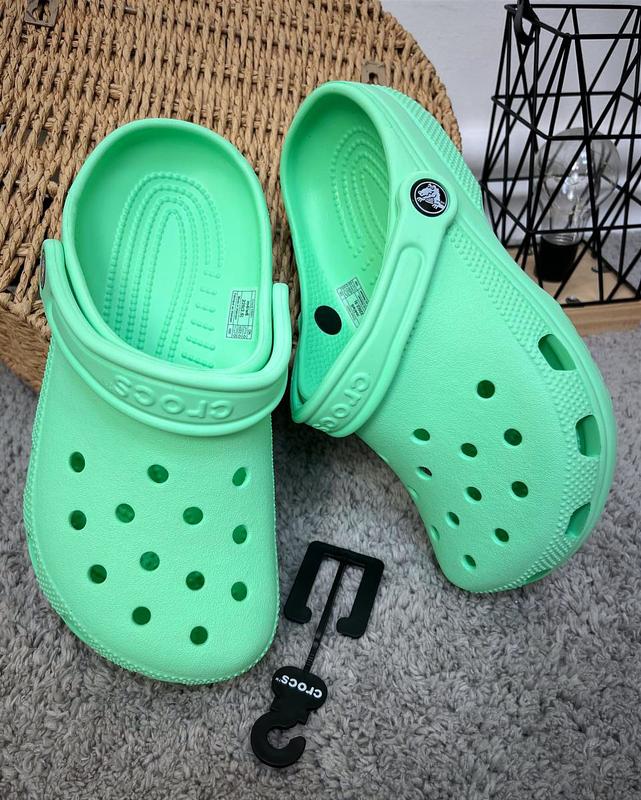 Classic mint/green крокси сабо crocs classic mint/green crocs kids ...
