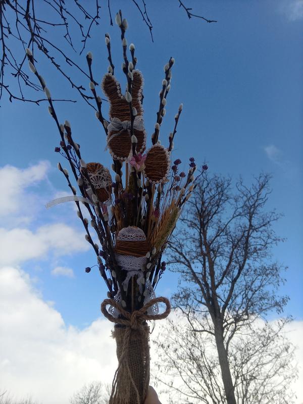 Букет из вербовых котиков — цена 200 грн в каталоге Искусственные цветы Купить товары для дома и