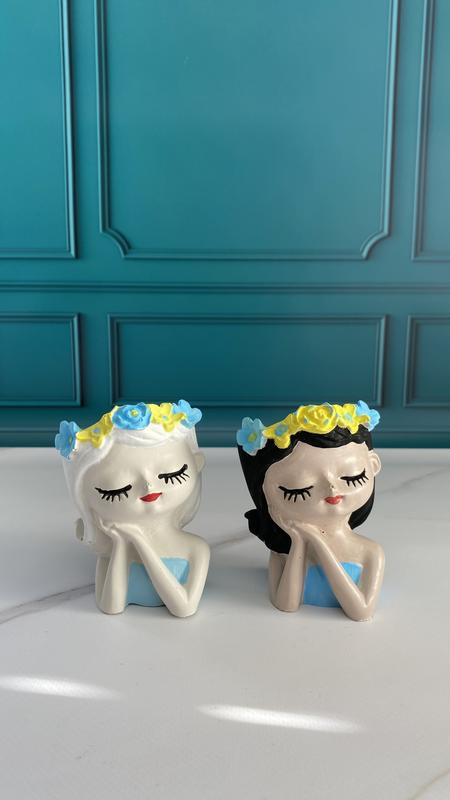 Кашпо дівчинка українка — ціна 250 грн у каталозі Кашпо Купити товари для дому та побуту за