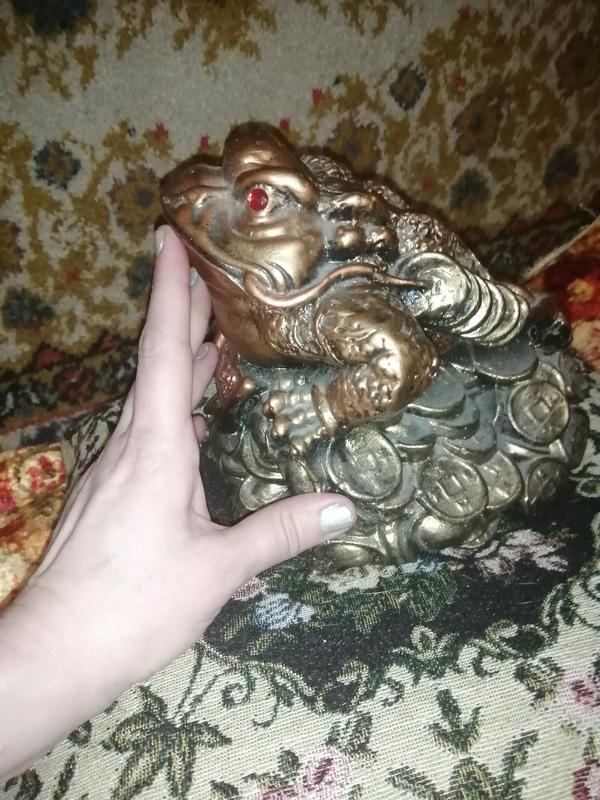 Большая статуэтка денежная лягушка — цена 700 грн в каталоге Статуэтки Купить товары для дома и