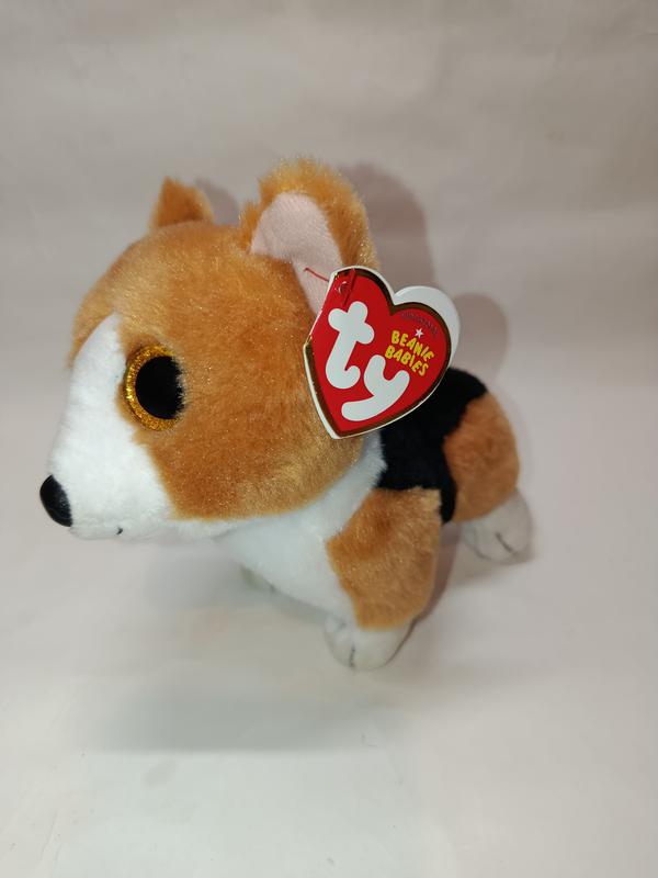 М'яка іграшка глазастик пес собачка коргі ту ty colin — ціна 180 грн у ...