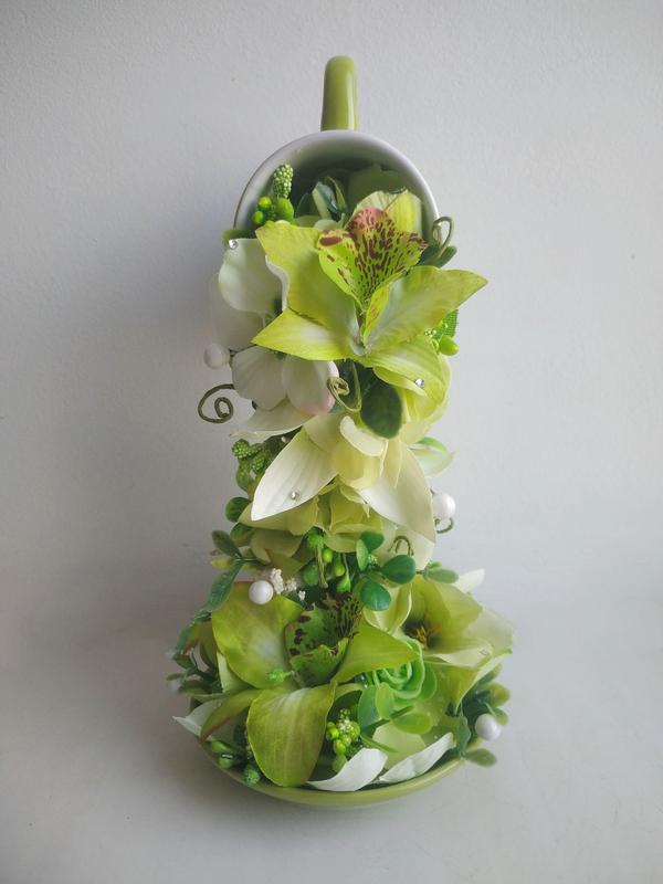 Сувенір квітопад декор статуетка подарунок квіти букет квітів декоративні квіти букет — ціна 385