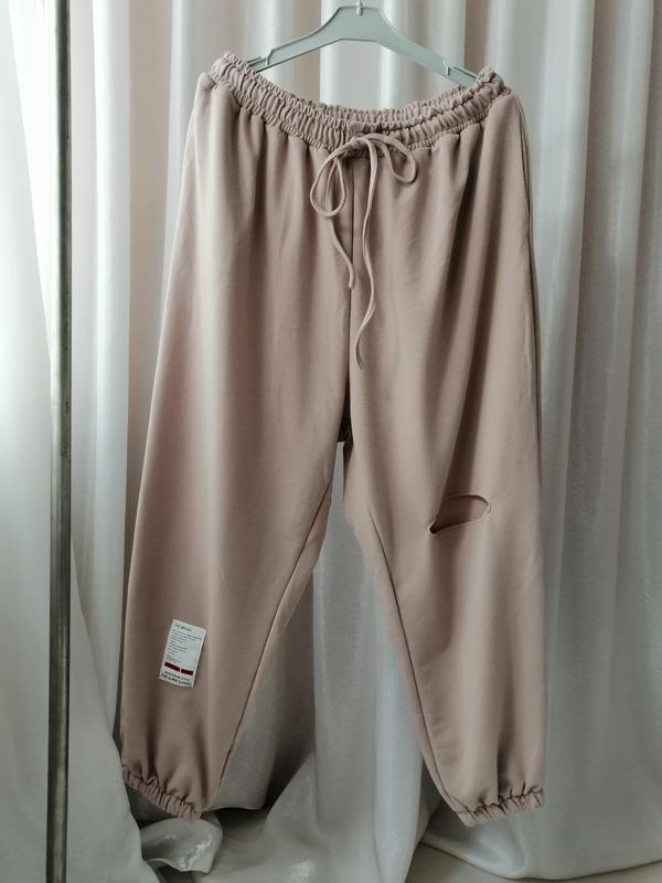 Літні штани джоггери батал — ціна 1190 грн у каталозі Брюки Купити жіночі речі за доступною