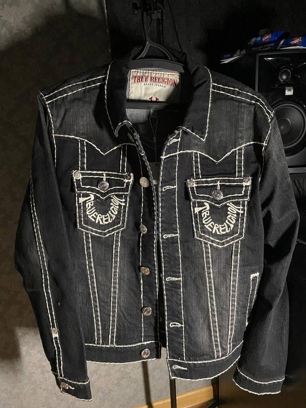 Куртка джинсовка true religion ricky tr embroidery super t straight ...