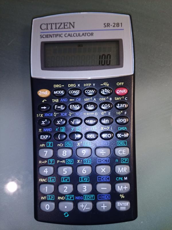 Калькулятор науковий Citizen Sr 281 — ціна 230 грн у каталозі Калькулятори Купити товари для