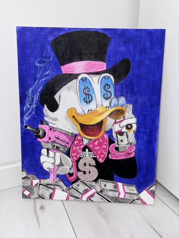 Намальована картина скрудж макдак Scrooge Mcduck — ціна 1850 грн у каталозі Картини Купити