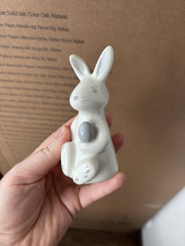 Керамічна статуетка кролик пасхальний — ціна 110 грн у каталозі Статуетки Купити товари для дому