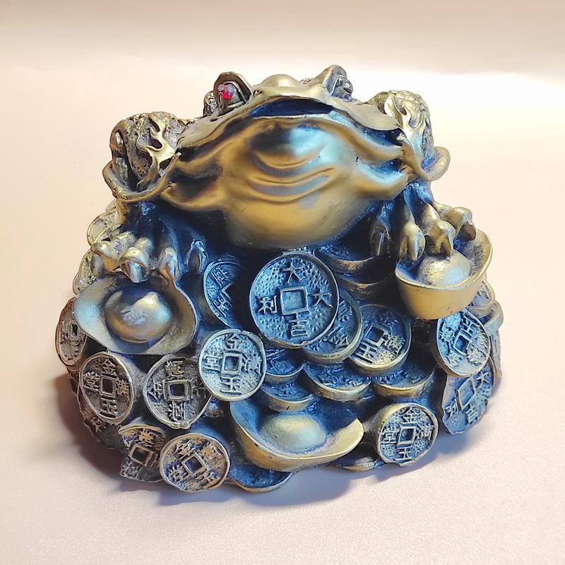 Статуэтка большая денежная трехлапая жаба сань чу — цена 400 грн в каталоге Статуэтки Купить