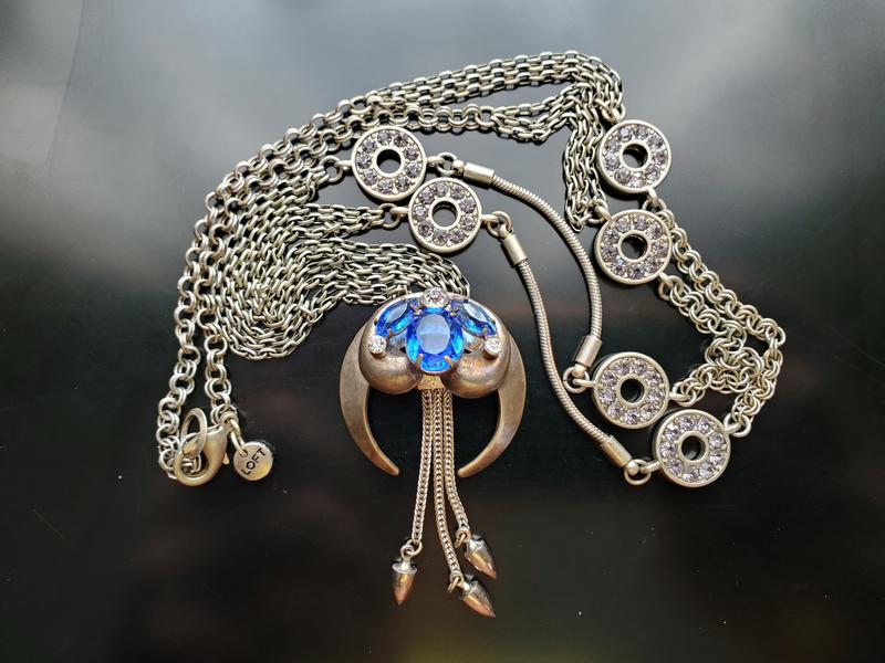 Loft кольє опера з антикварним кулоном Naja лунниця 88см — ціна 1485