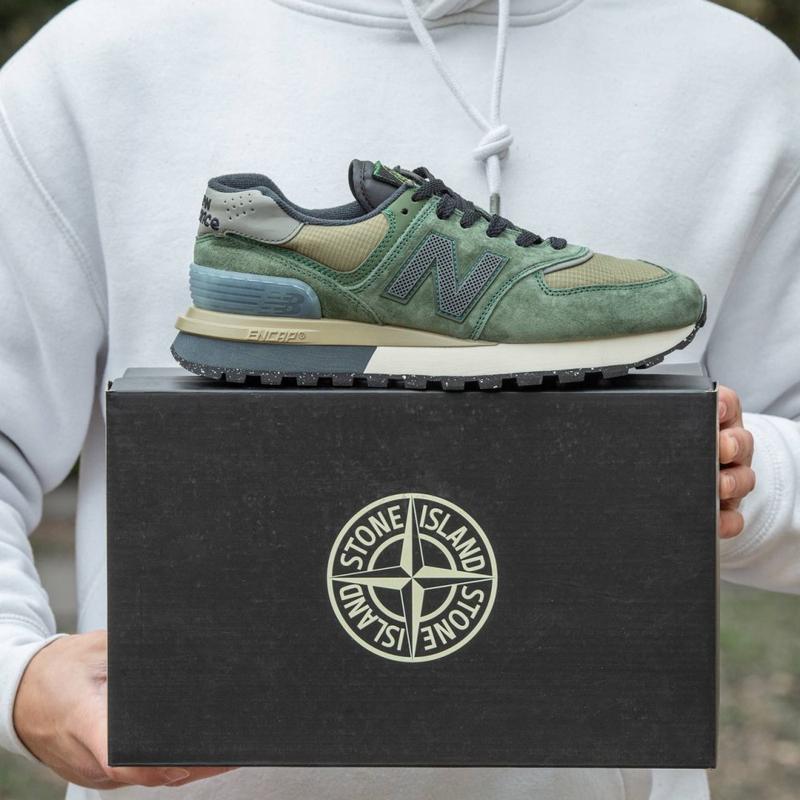 Кросівки демісезонні new balans x stone island олива топ якість — ціна ...