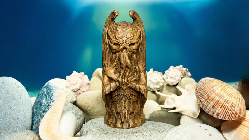 Деревянная статуэтка ктулху 15 5 6 3 4 см — цена 1350 грн в каталоге Статуэтки Купить товары