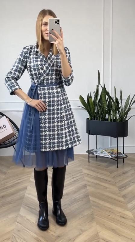 Твідова сукня — ціна 800 грн у каталозі Короткі сукні Купити жіночі речі за доступною ціною на