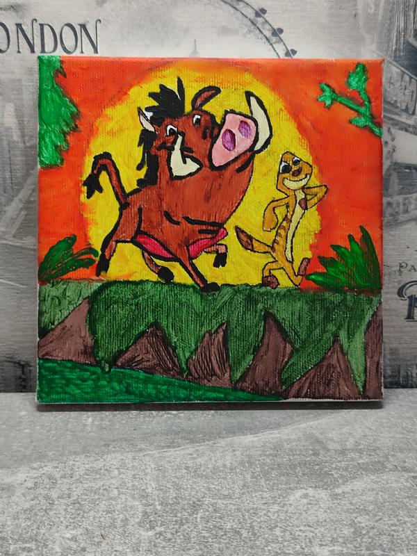 Тимон и пумба картина — ціна 600 грн у каталозі Картини Купити товари для дому та побуту за