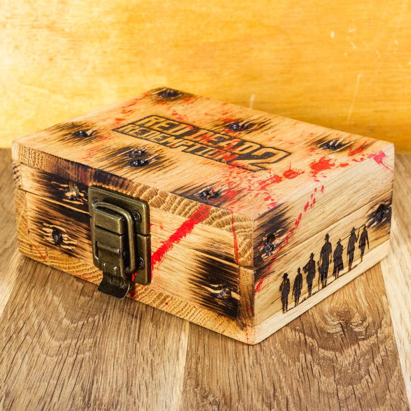 Скринька з дуба та замші Red Dead Redemption 2 ручна робота — ціна 800 грн у каталозі