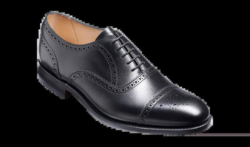 Шкіряні туфлі оксфорди barker брогі (loake, cheaney, church's) 6.5 g/40 ...