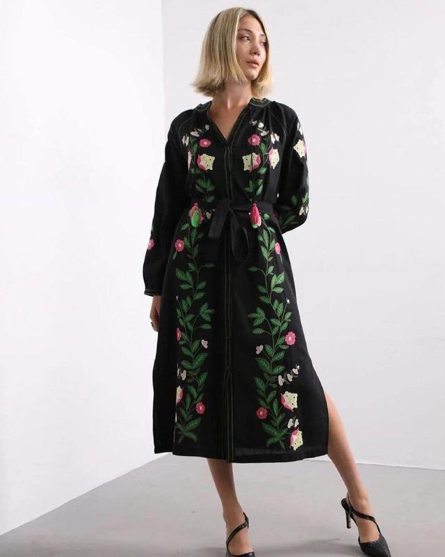 Сукня вишиванка — цена 1640 грн в каталоге Платья миди Купить женские вещи по доступной цене на