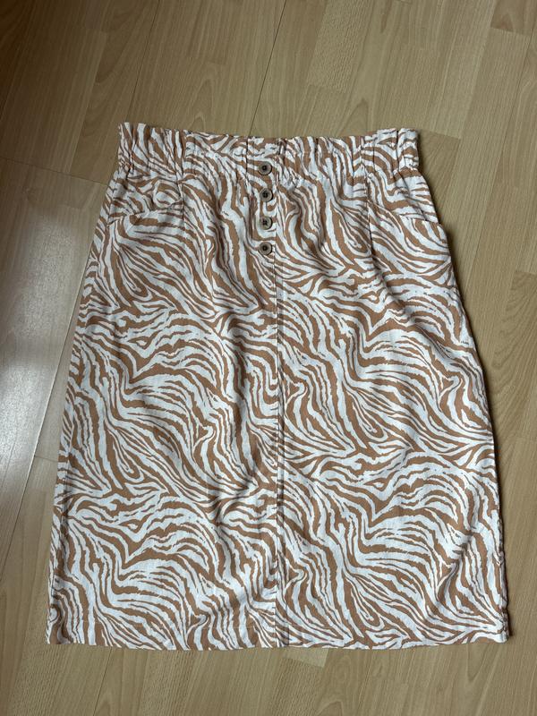 Лляна спідниця міді — ціна 450 грн у каталозі Міді спідниці Купити жіночі речі за доступною