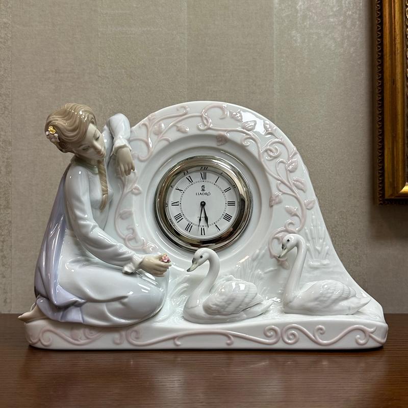 Фарфорова статуетка Lladro «годинник лебеді — ціна 13000 грн у