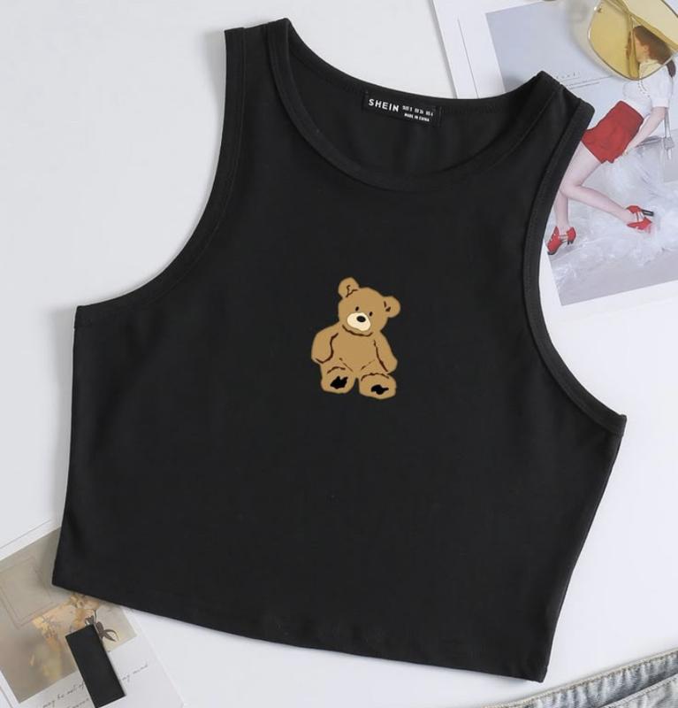 Топ с мишкой — цена 105 грн в каталоге Топы Купить женские вещи по доступной цене на Шафе