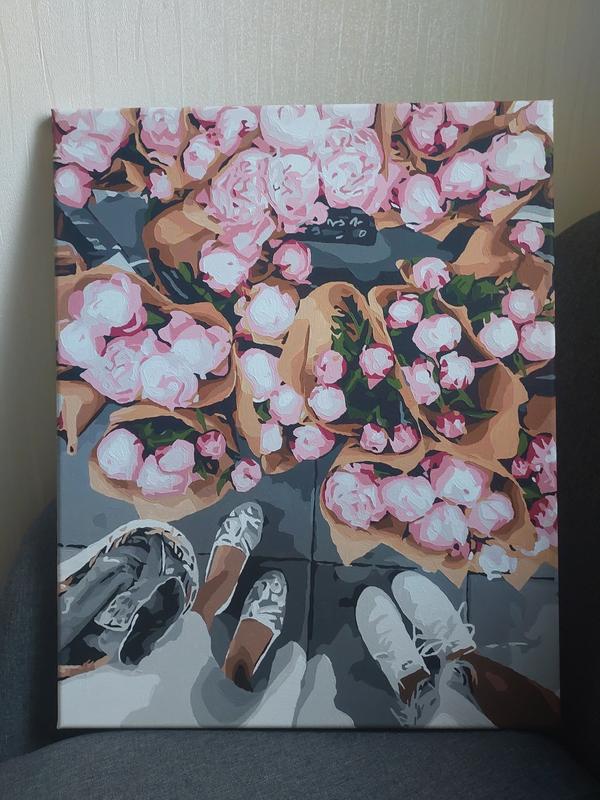 Декоративна картина ярмарок півоній 50×40 см декор картини — ціна 500 грн у каталозі Картини