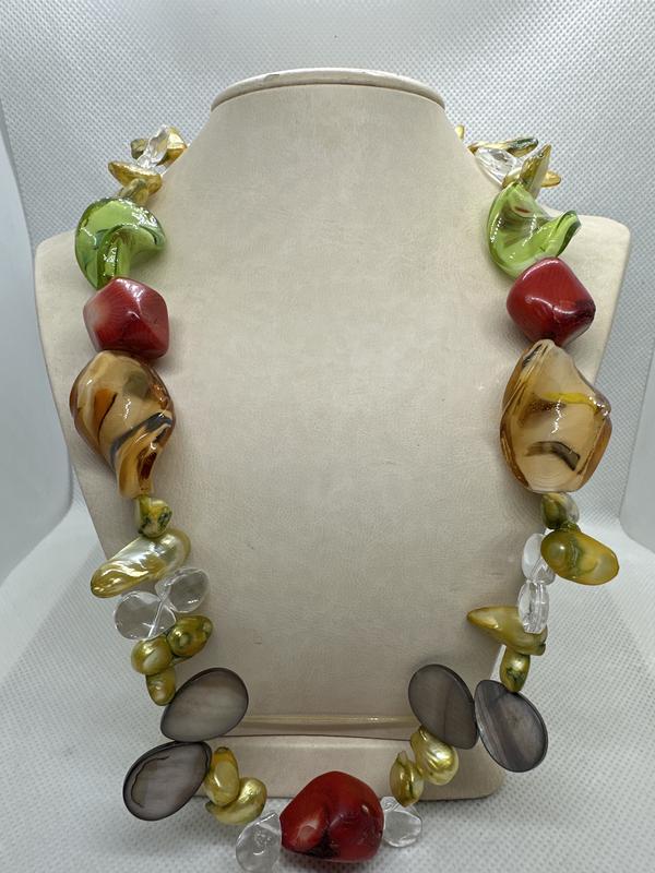 Бусы бижутерия натуральный камень — ціна 170 грн у каталозі Кольє і намиста Купити аксесуари за