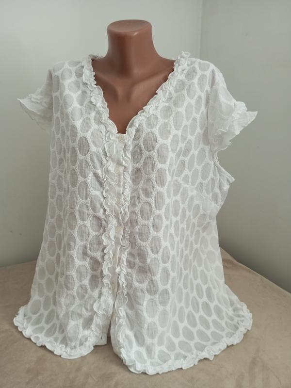 Блузка великого розміру котон 100 — ціна 290 грн у каталозі Блузи