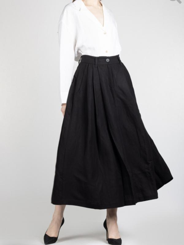 Шикарна з кишенями спідниця в стилі Cos великого розміру — ціна 799 грн у каталозі Міді спідниці