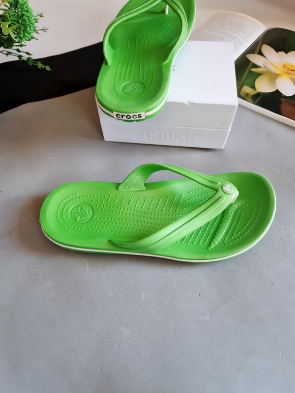 Шльопанці вьєтнамки crocs crocband flip flop lime/punch w8 — ціна 850 ...