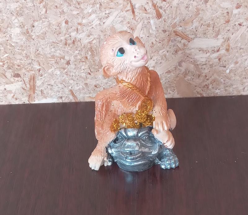 Статуетка мавпочка на жабці — ціна 140 грн у каталозі Статуетки Купити товари для дому та