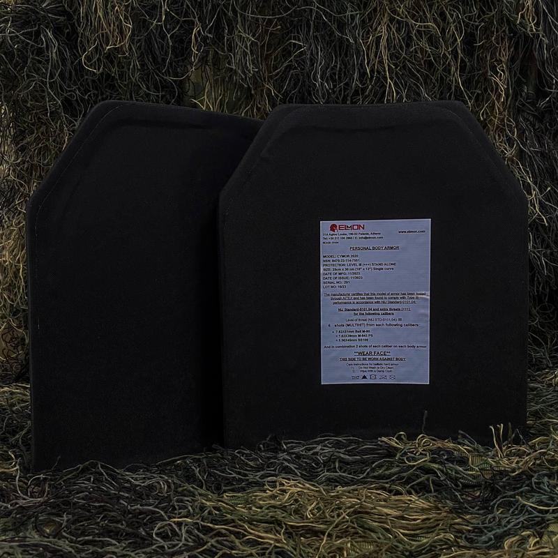 Комплект керамічних бронепластин elmon ballistic plate level iii ...